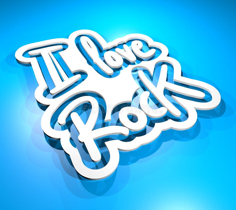 Love rock stock illustration. Illustration of dimension - 41365390