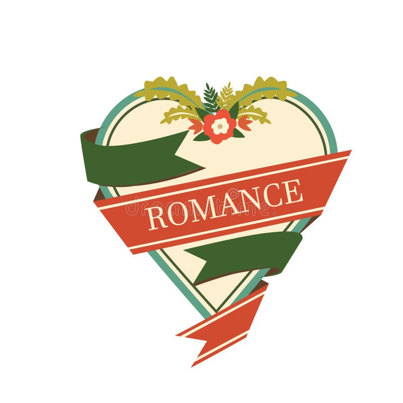 Love and Romance Label. Vector Illustration Decorative Design Stock ...