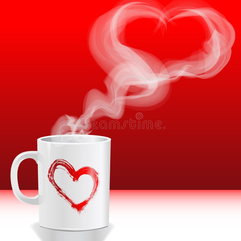 Love s cup stock illustration. Illustration of fall, date - 12353827