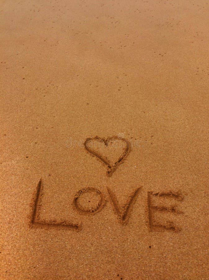Love Sand Drawing stock photo. Image of word, wife, words - 50112432