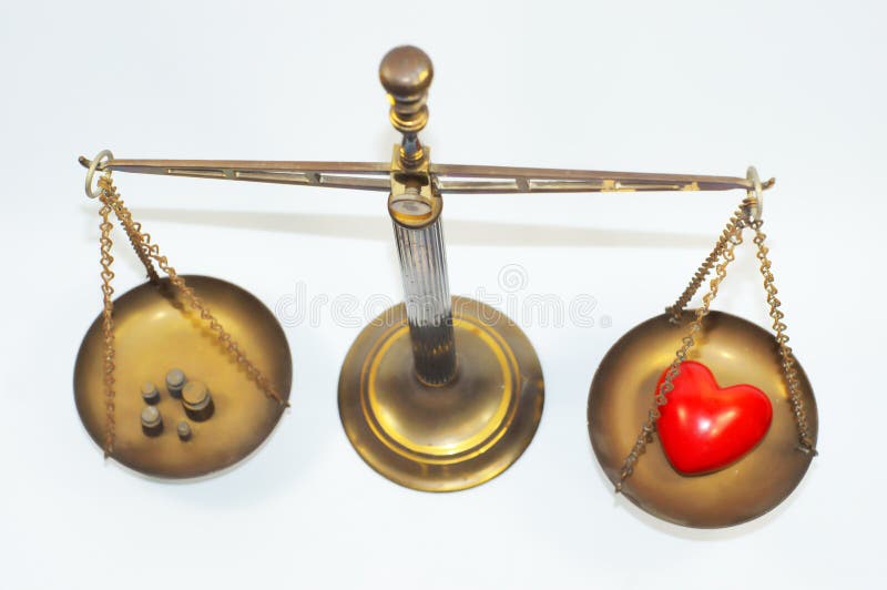 Love on scale stock photo. Image of loneliness, iron - 28799396