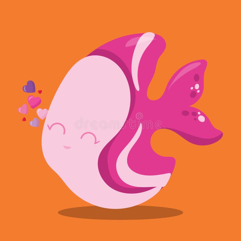 Love sea animals fish 09 stock vector. Illustration of fish - 198989065