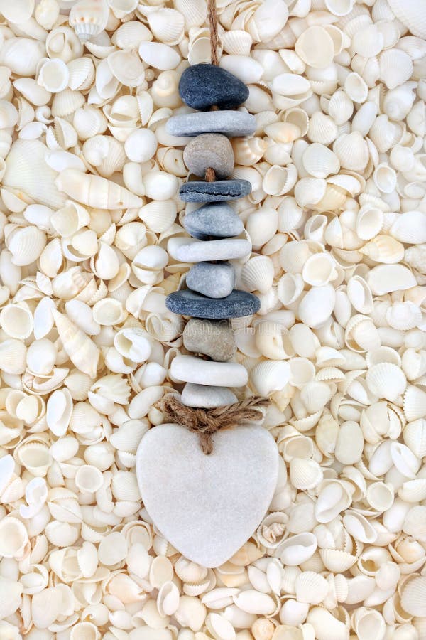 Love seashell heart art stock image. Image of plant - 211040319