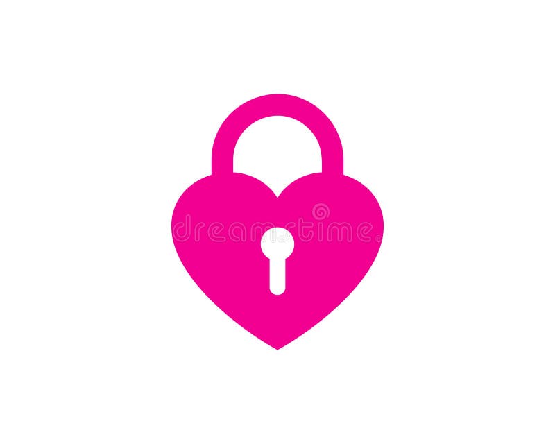 Love Security Icon Logo Design Element Stock Vector - Illustration of ...
