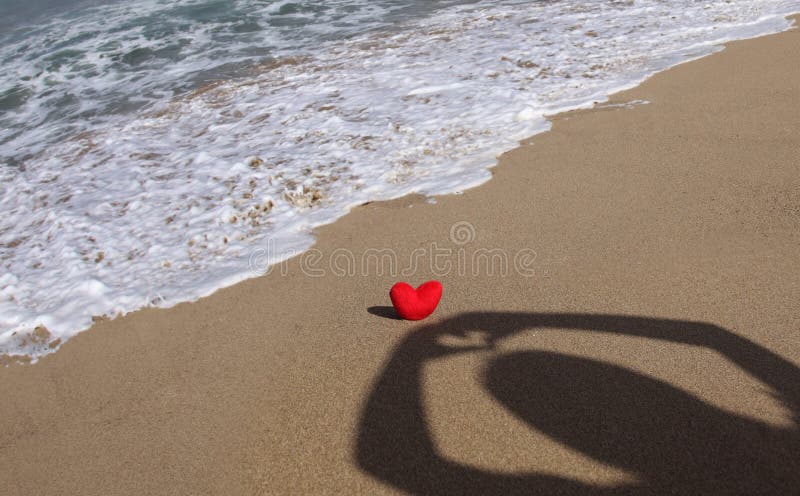 Love and shadow stock photo. Image of wave, beach, shadow - 12469008