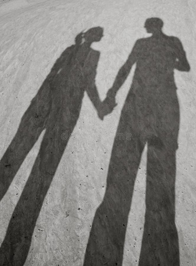 Love shadows stock image. Image of valentine, woman, silhouette - 4781475