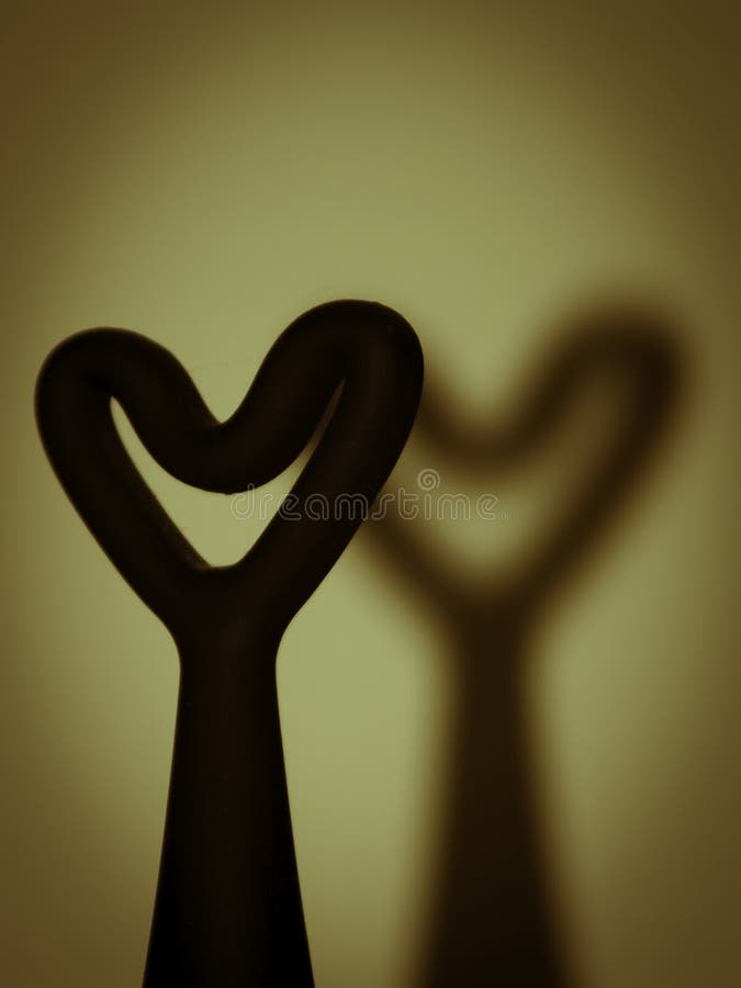 Love in the shadows stock image. Image of gift, heart - 34954821