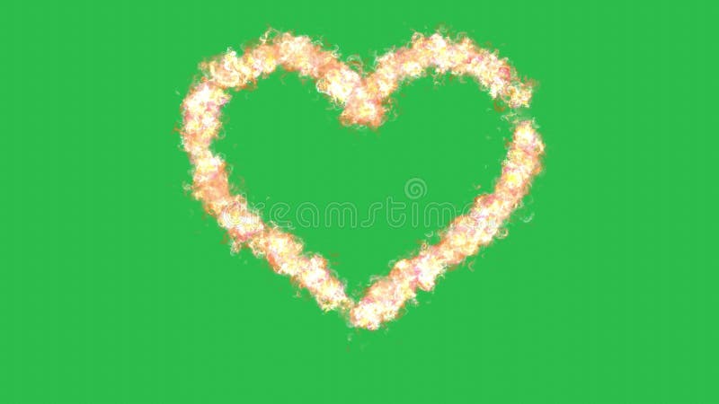 Love Shape Effect on Green Screen Background Motion Graphic Effects ...
