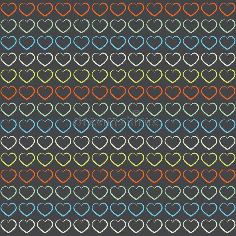 Love Shape Pattern Background. Vector Illustration Decorative ...