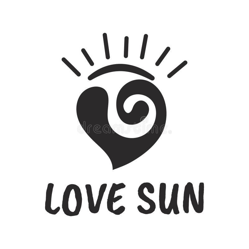 Love Shaped Wave Illustration Logo, Shining Heart Stock Vector ...