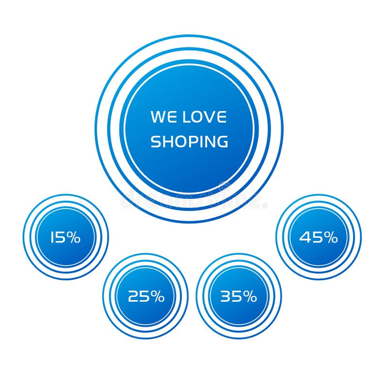 Love shopping stock vector. Illustration of large, shopping - 93528756
