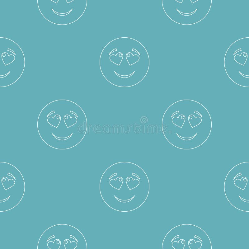 Love Smile Pattern Vector Seamless Stock Vector - Illustration of ...