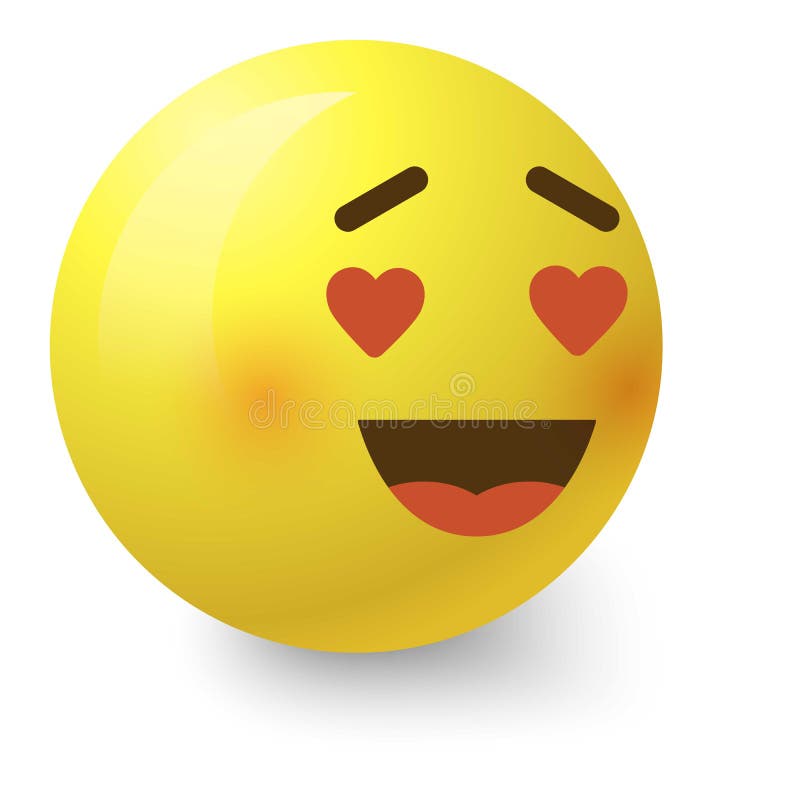 In Love Smiley Icon, Cartoon Style Stock Vector - Illustration of ...