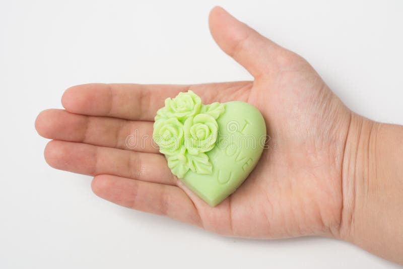 Love soap stock image. Image of green, skin, symbol, soap - 77281217