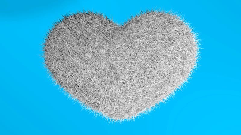 Love, soft white heart. stock illustration. Illustration of plush ...