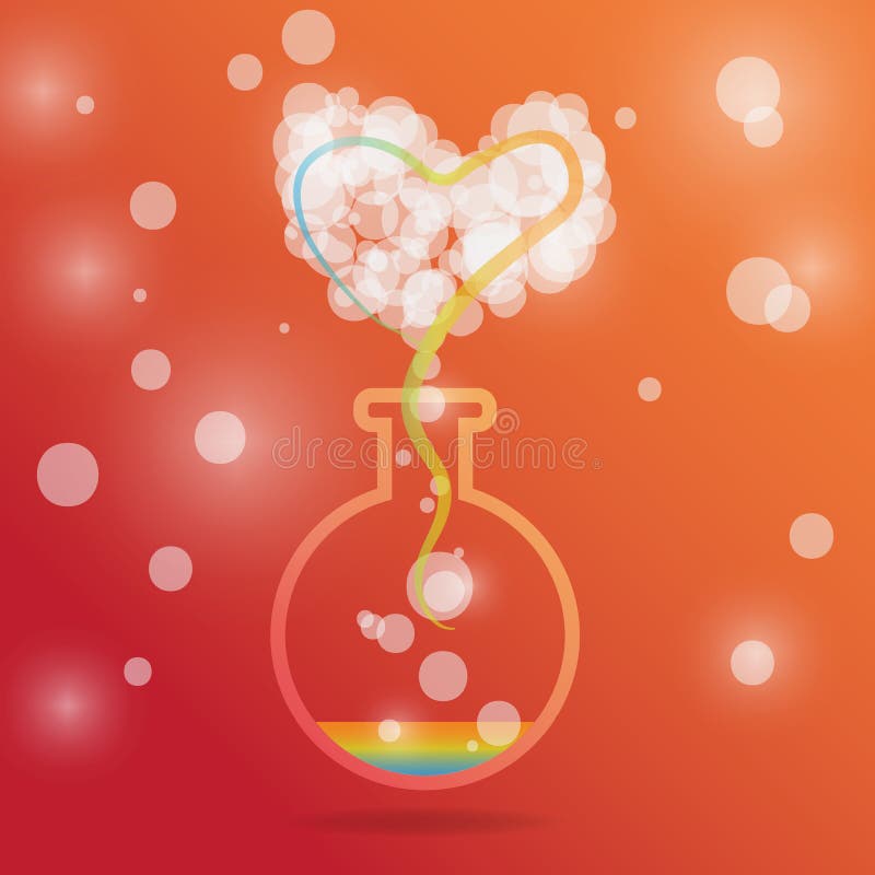 Love spell. stock vector. Illustration of experiment - 48666754