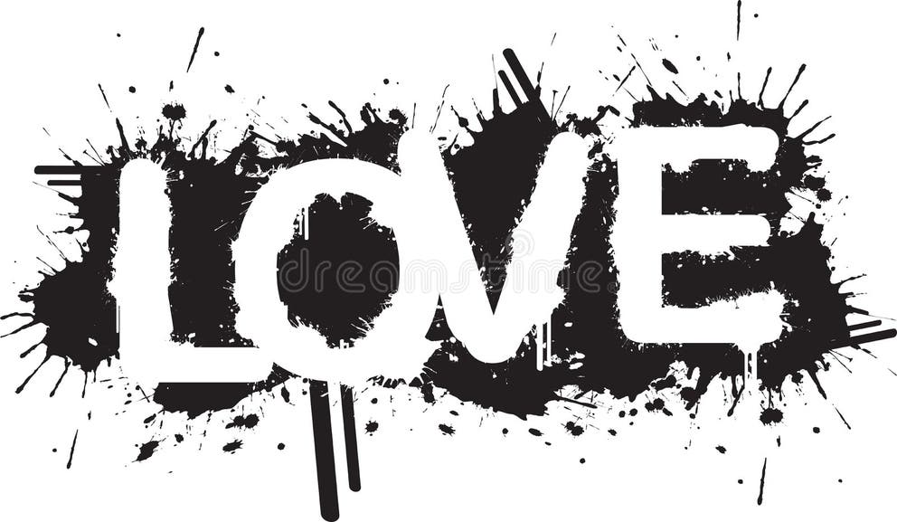 Love Splatter stock vector. Illustration of alphabet - 21169863