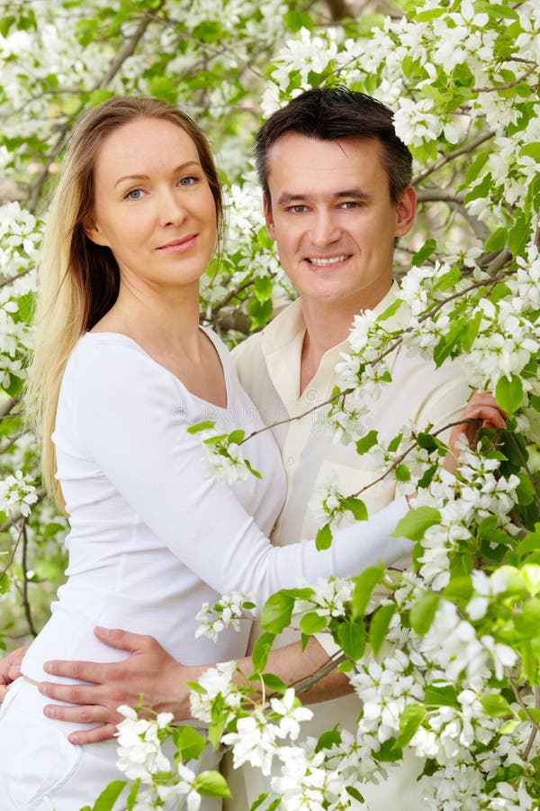 Love in spring stock image. Image of looking, person - 57561469