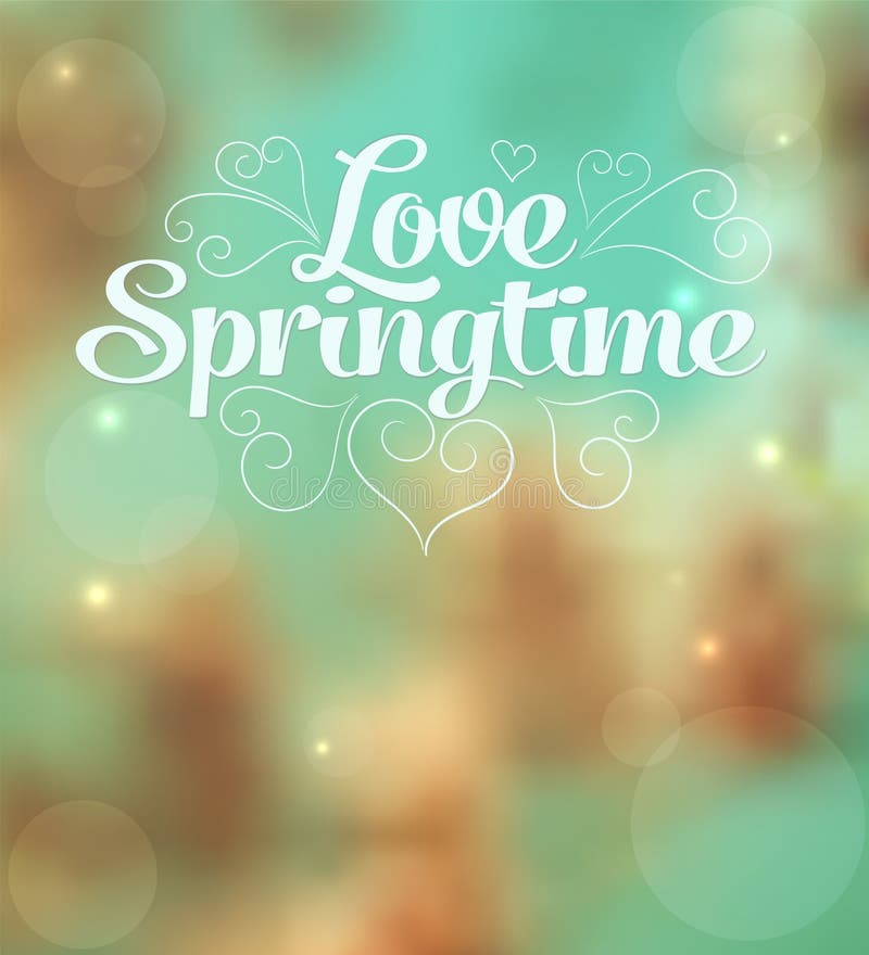 Love springtime stock vector. Illustration of advertising - 87590390