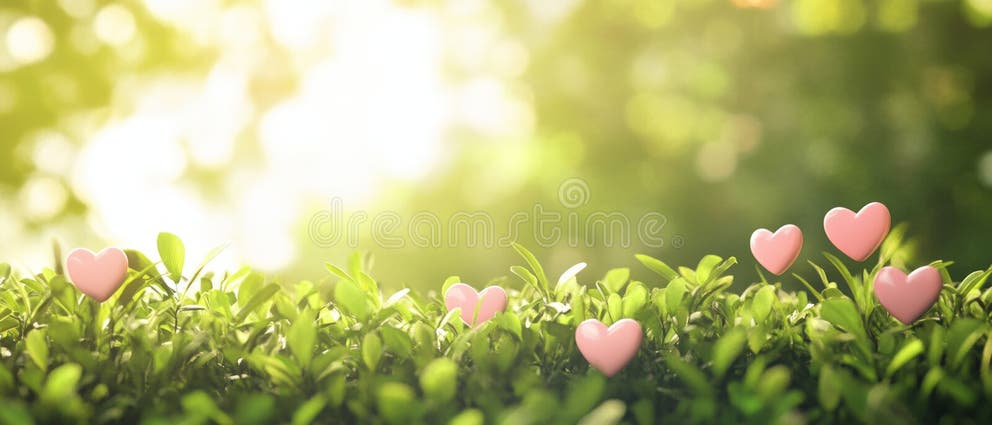 Love Sprouts from the Greenery. a Symbol of Nature S Affection Stock ...