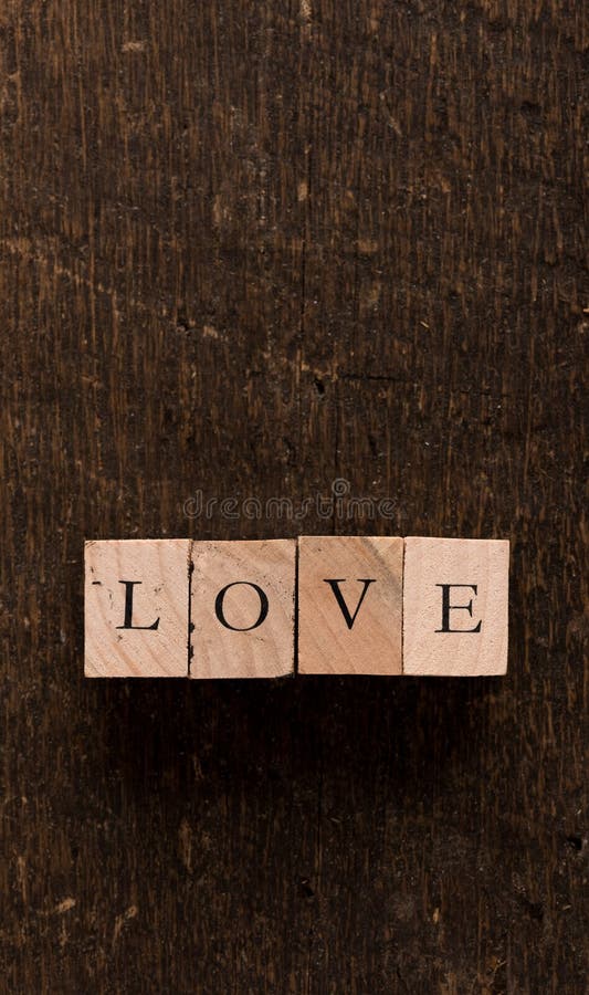 Love in Stamping Blocks stock image. Image of vintage - 48118335