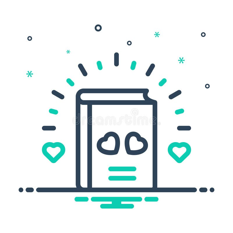 Mix Icon for Love Story, Story and Education Stock Vector ...