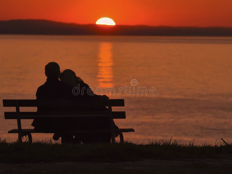 Love at sunset stock photo. Image of lovers, honeymoon - 96130374