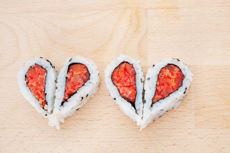 Love sushi stock photo. Image of heart, relation, text - 26940138