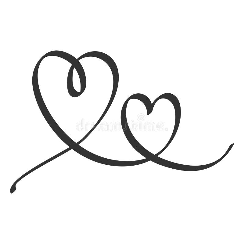 Love Swirl Line Decoration stock vector. Illustration of decoration ...