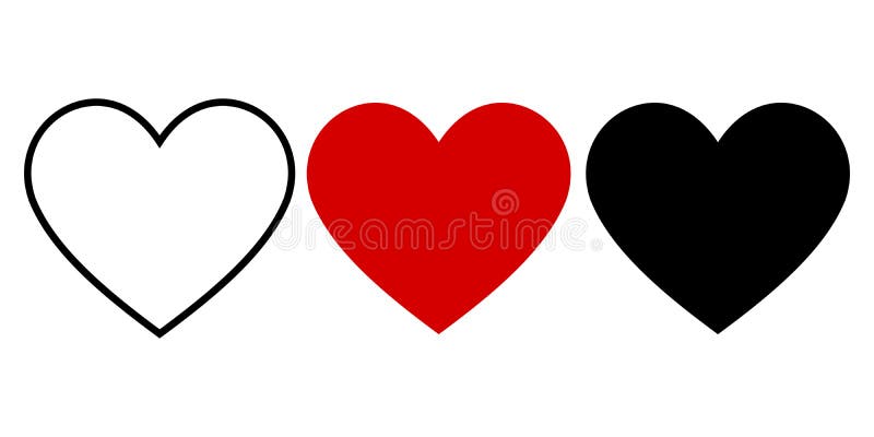 Love Symbol Icon. Heart Icon Design Element. Logo Element Illustration ...