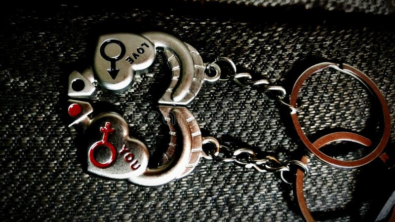 Love symbol stock image. Image of steel, keychain, love - 82750879