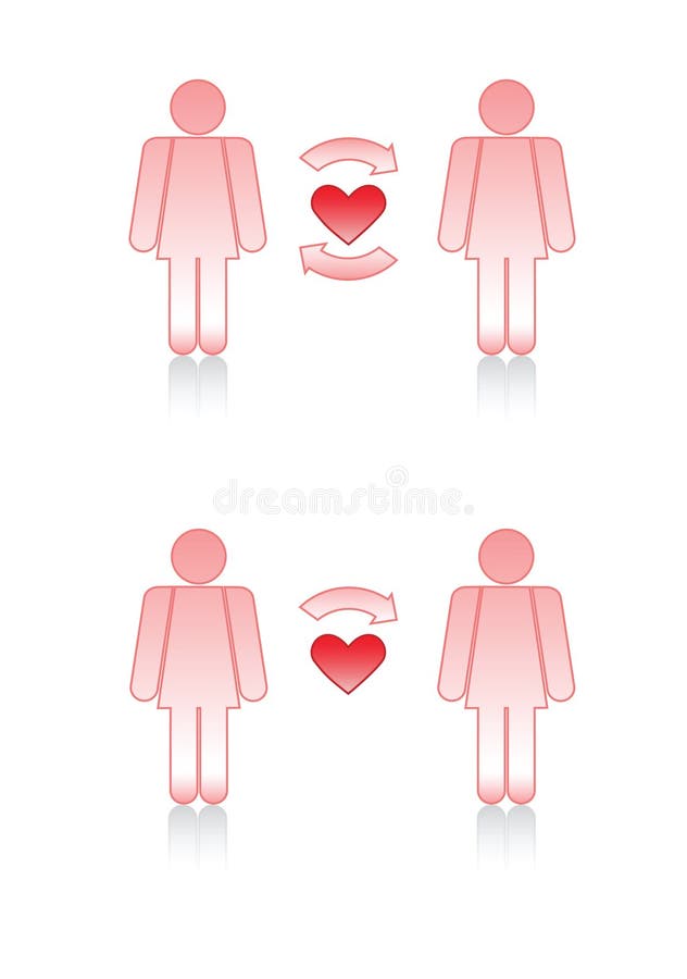 Love Symbols: Lesbian Couple. Stock Vector - Illustration of love ...