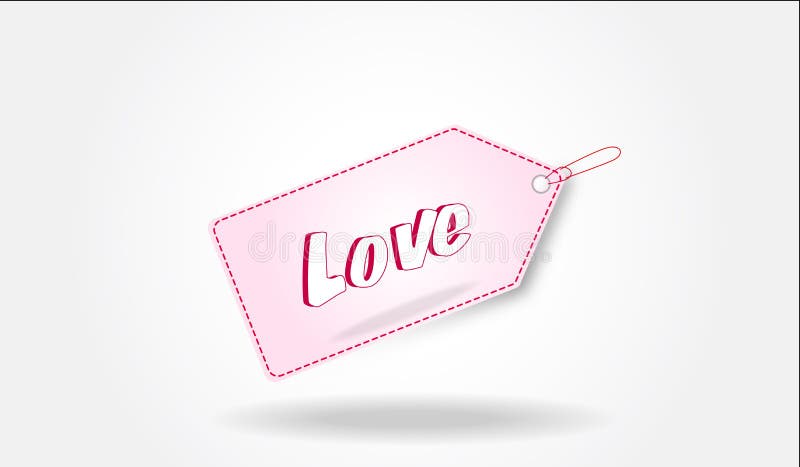 Love tag stock illustration. Illustration of lovers, heart - 36687475