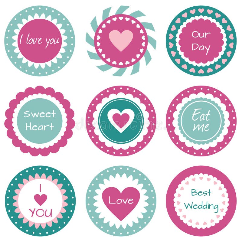 Love tags stock vector. Illustration of icon, bright - 36255077