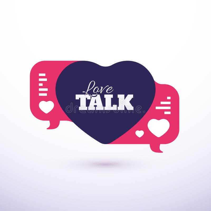 Love Talk Old Phone Concept. Vector Stock Vector - Illustration of ...