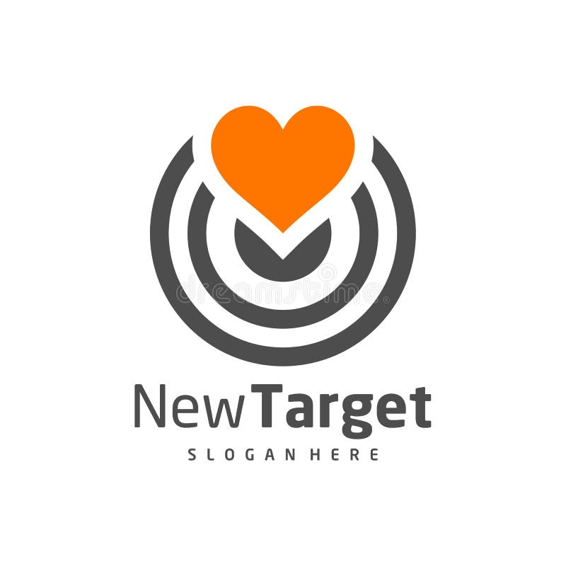 Love Target Logo Vector Template, Creative Target Logo Design Concepts ...