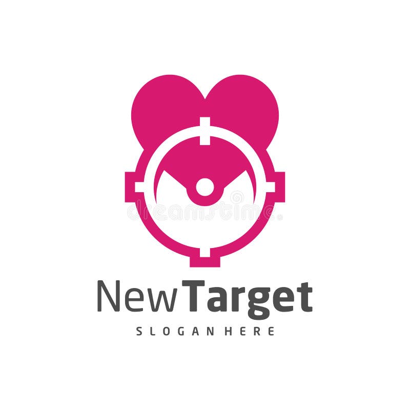 Love Target Logo Vector Template, Creative Target Logo Design Concepts ...