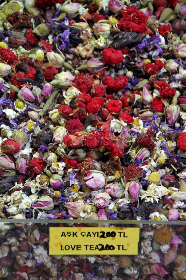 Love tea stock image. Image of istanbul, petal, bazaar - 60269877