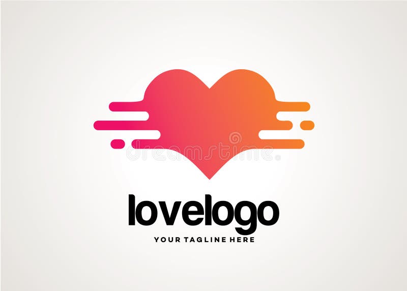 Love Tech Logo Template Design Vector Stock Vector - Illustration of ...