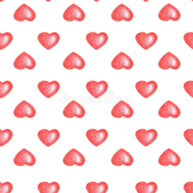 Seamless Love Themes Texture. Seamless Pattern with Red Hearts Isolated ... Seamless Love Themes Texture. Seamless Pattern with Red Hearts Isolated ...