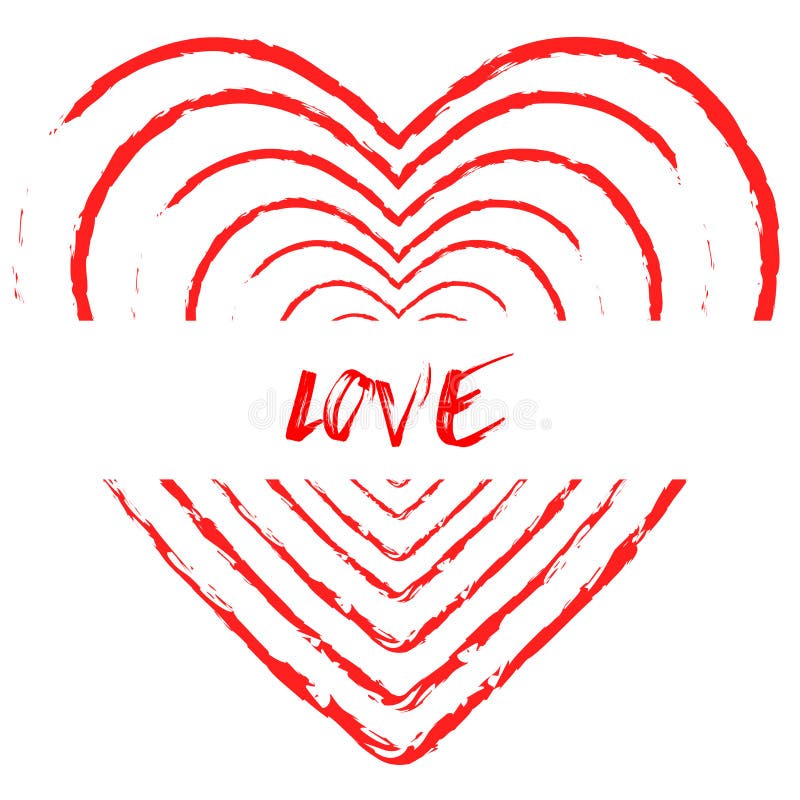 Love Text Blood Heart Background Stock Vector - Illustration of romance ...