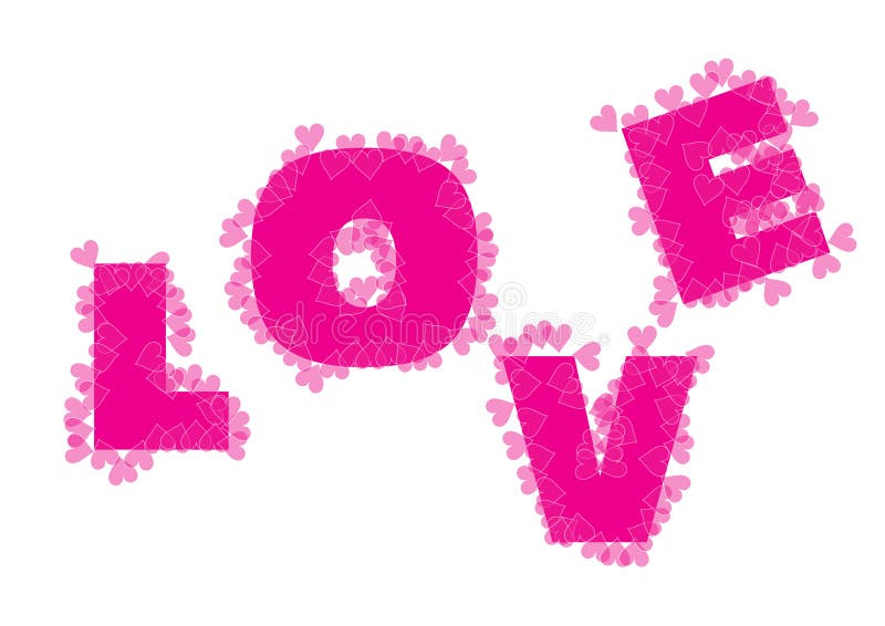 Love text white stock illustration. Illustration of idea - 4251386