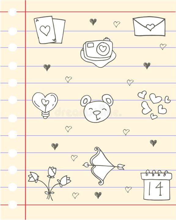 Love Theme for Paper Illustration Stock Vector - Illustration of ...