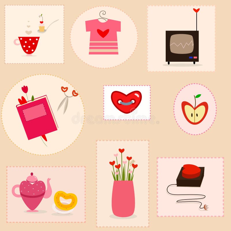 Love things stock illustration. Illustration of pattern - 28937917