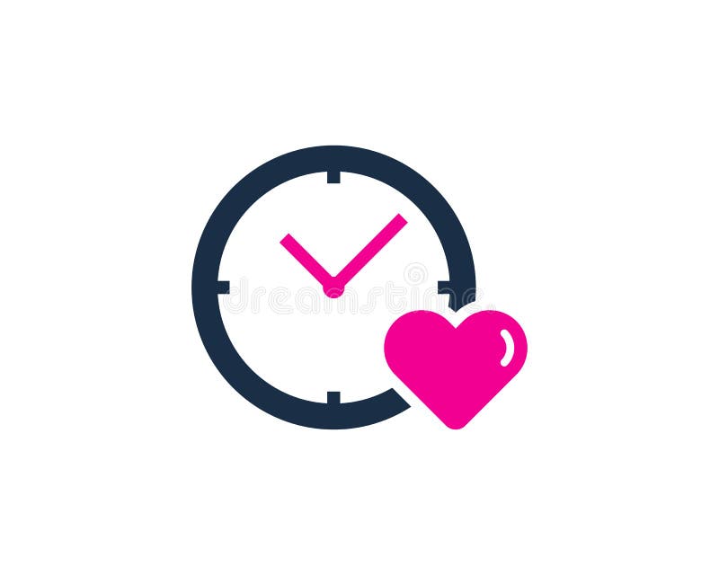 Love Time Icon Logo Design Element Stock Vector - Illustration of arrow ...