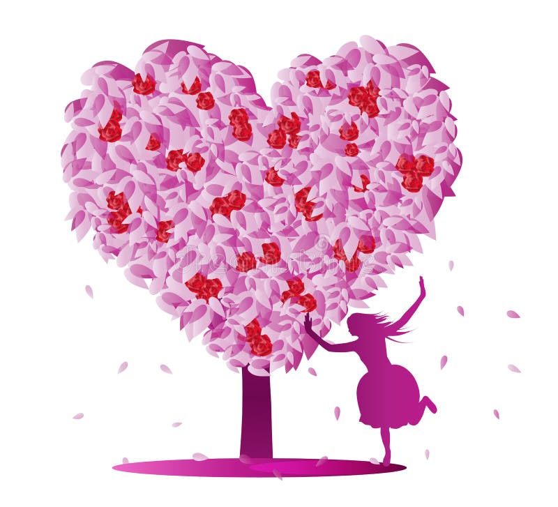 Love tree stock vector. Illustration of celebrate, leaves - 30467246