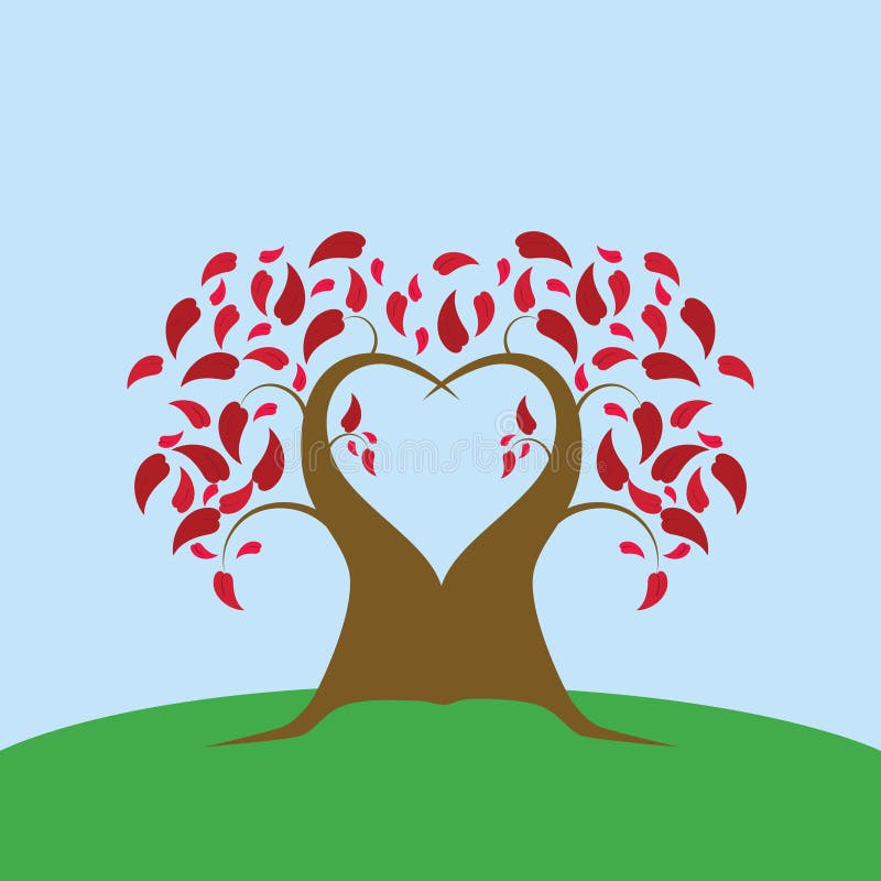 Openwork Heart with a Tree Inside. Laser Cutting Template Stock Vector ...