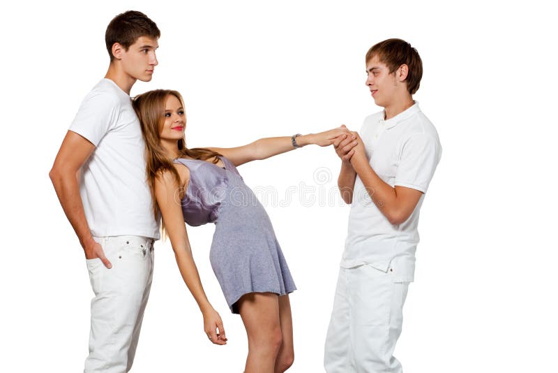 Love triangle stock photo. Image of choice, beautiful - 12120278