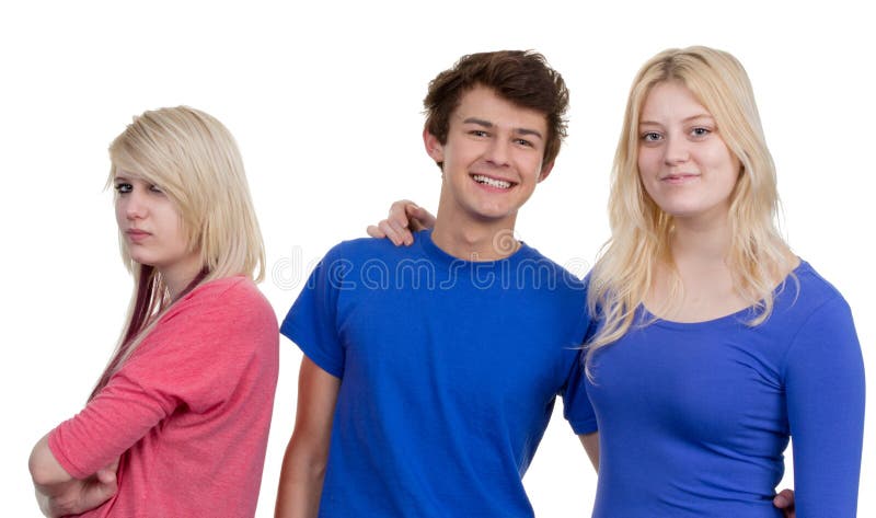The love triangle stock photo. Image of lovers, friends - 26193946