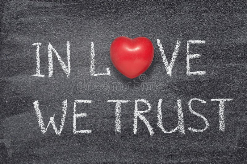 In love we trust heart stock image. Image of chalkboard - 343868325